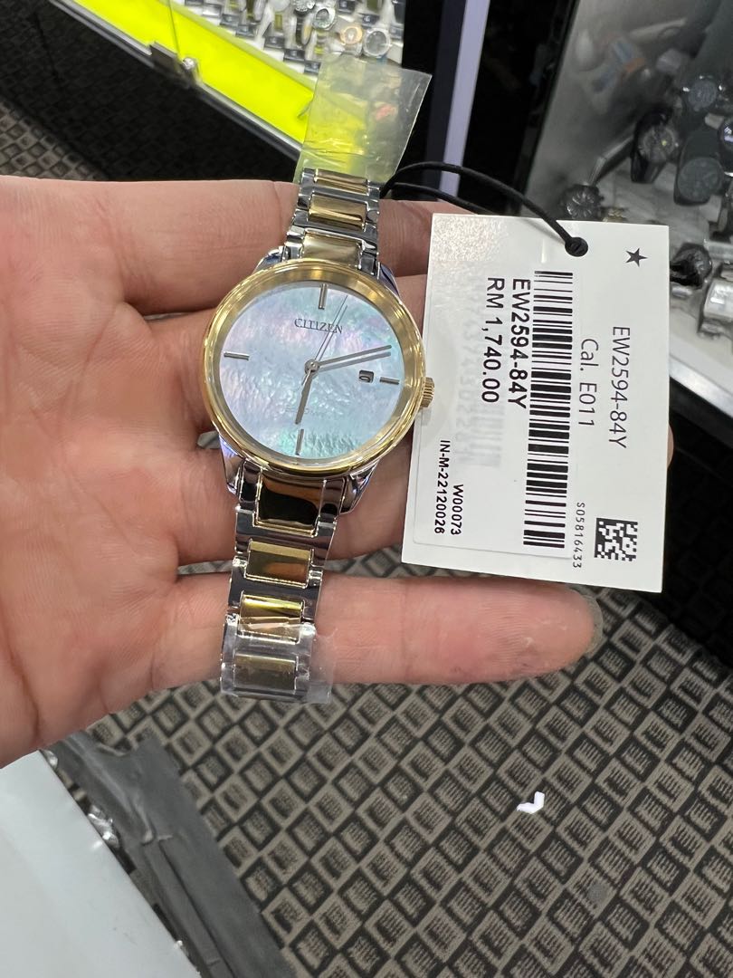 CITIZEN ECO DRIVE SOLAR LADIES MOTHER OF PEARL, Women's Fashion ...