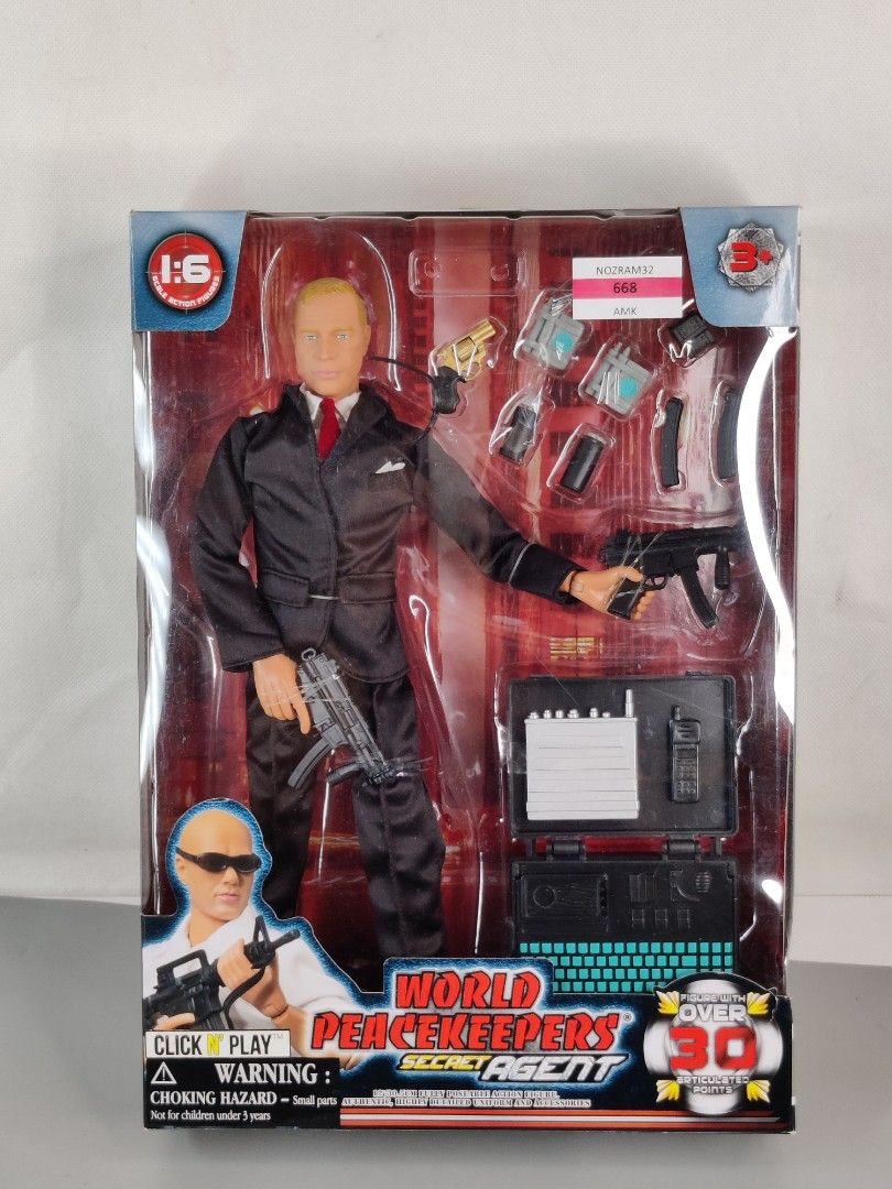 CLICK N PLAY 12 INCH SECRET SERVICE WITH SUIT, Hobbies & Toys, Toys ...