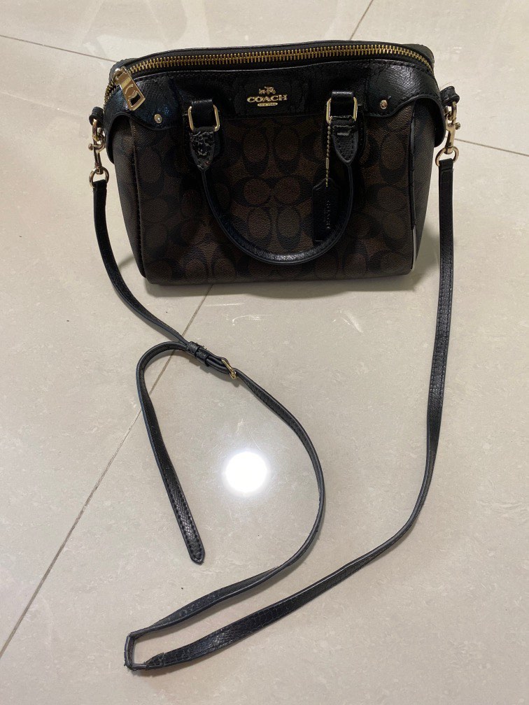 Coach Bennett satchel bag signature canvas, Women's Fashion, Bags ...
