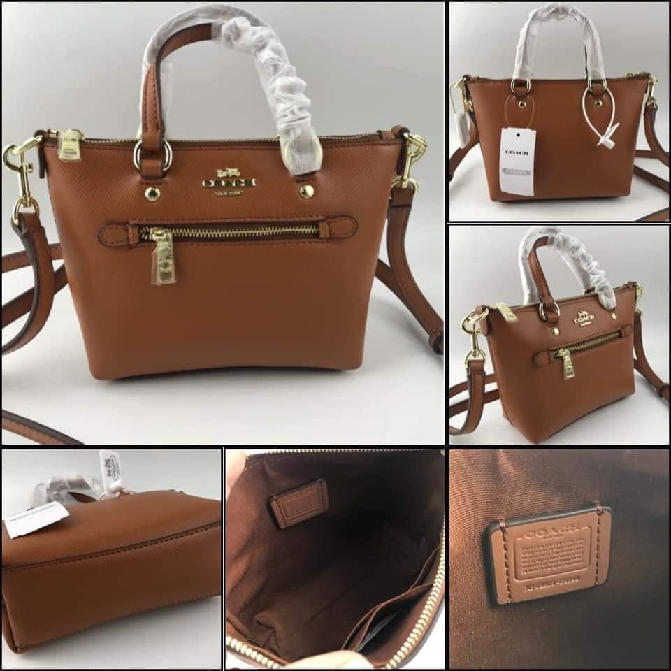 Coach Mini Brown Gallery Tote, Women's Fashion, Bags & Wallets, Cross ...