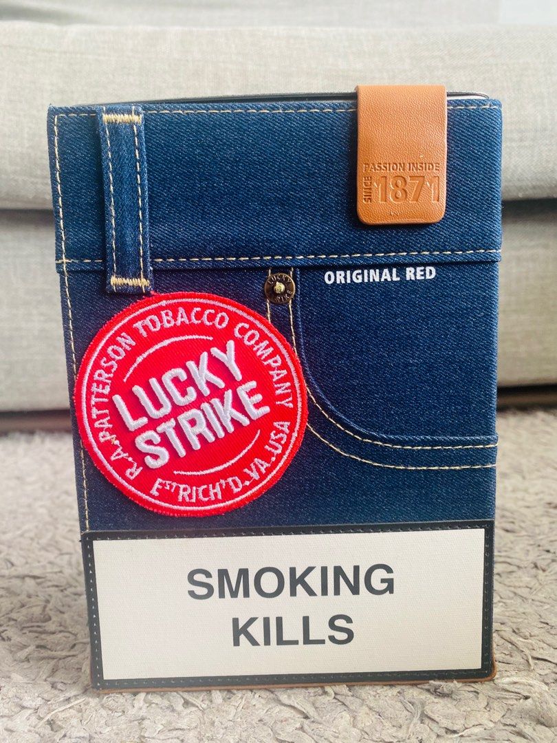 Collectable Lucky Strike Denim Box Tin, Hobbies & Toys, Memorabilia ...