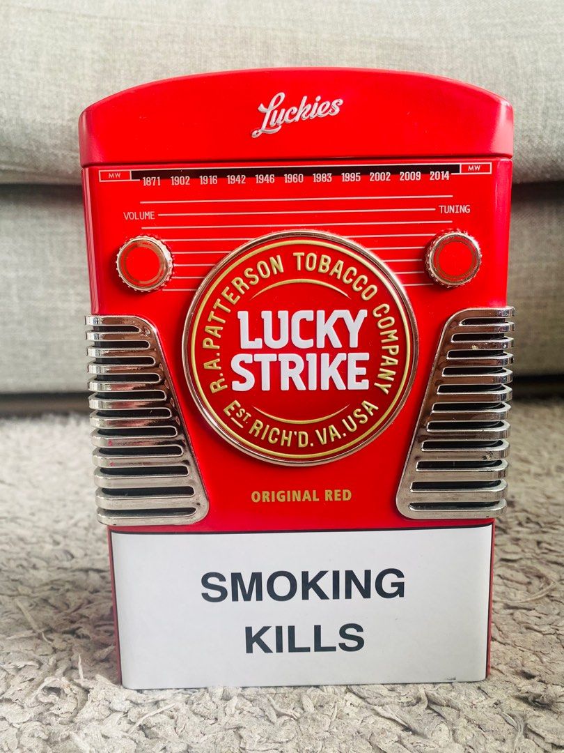 Collectable Lucky Strike Denim Box Tin, Hobbies & Toys, Memorabilia ...