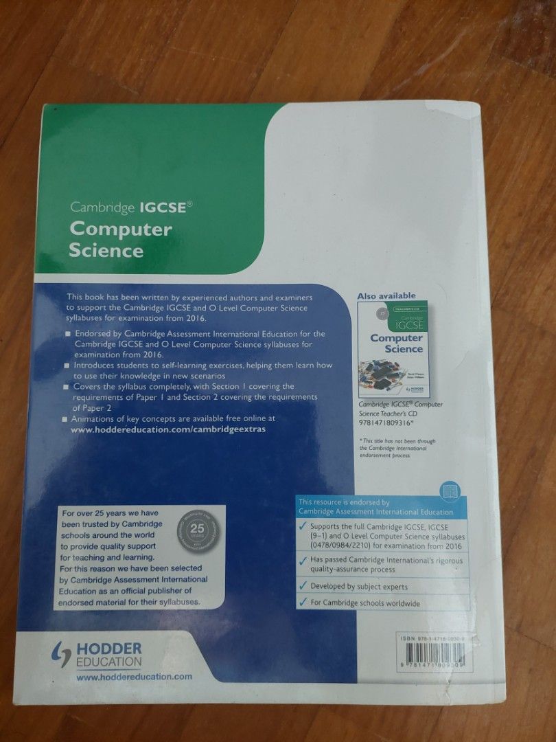 Computer Science Cambridge IGCSE, Hobbies & Toys, Books & Magazines ... Computer Science Cambridge IGCSE, Hobbies & Toys, Books & Magazines ...