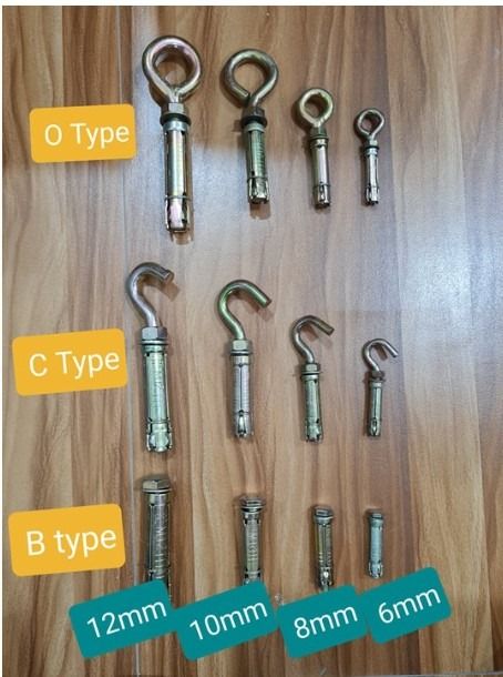 Concrete Expansion Bolt Heavy Duty Shell Anchor1/4" 5/16" 3/8" 1/2 ...