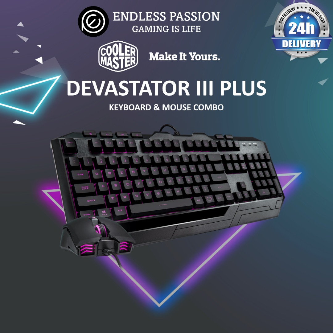 Cooler Master Devastator III Plus COMBO - SGB-3001-KKMF3-US, Computers ...