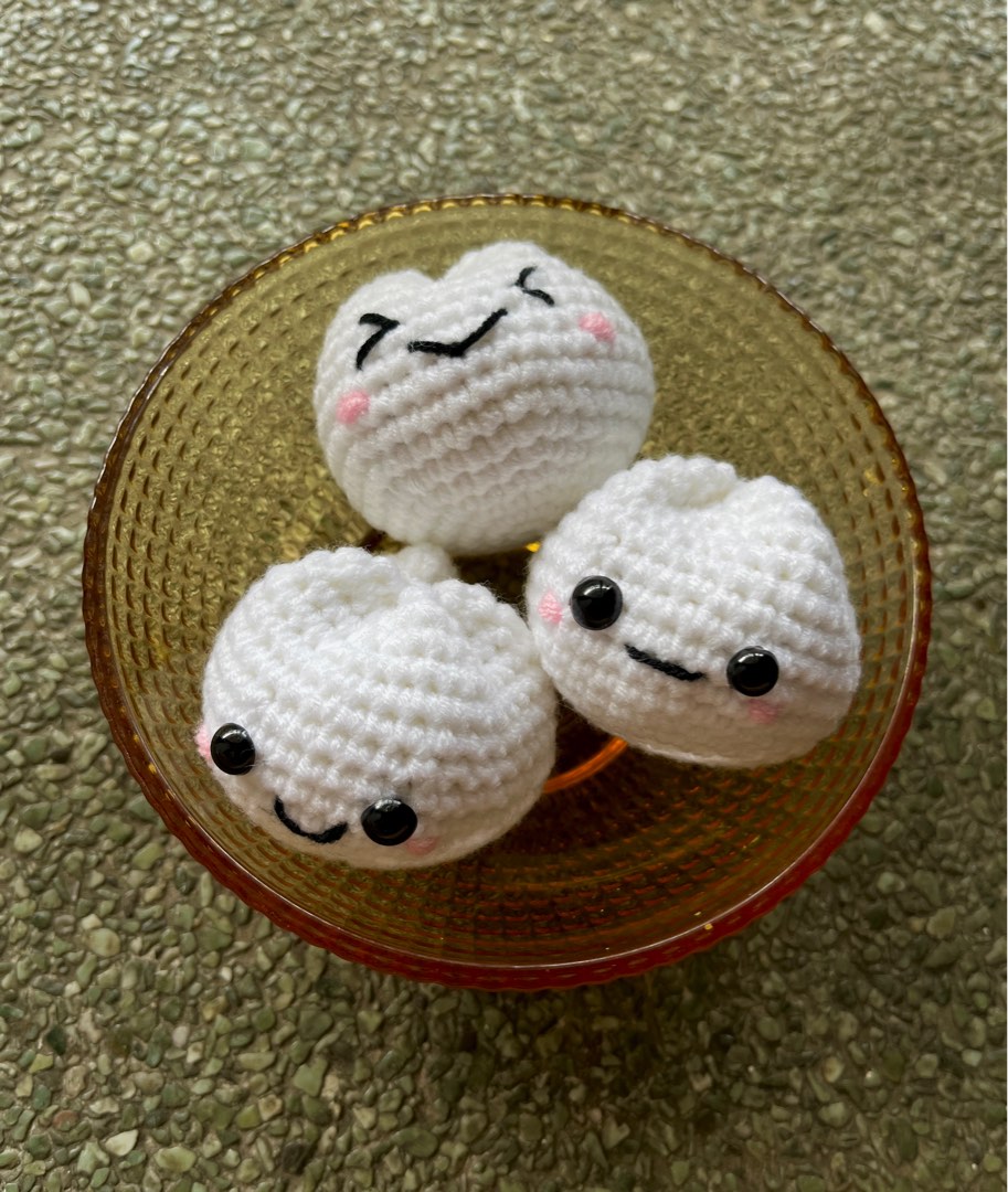 crochet steamed bao, Hobbies & Toys, Stationery & Craft, Handmade Craft ...