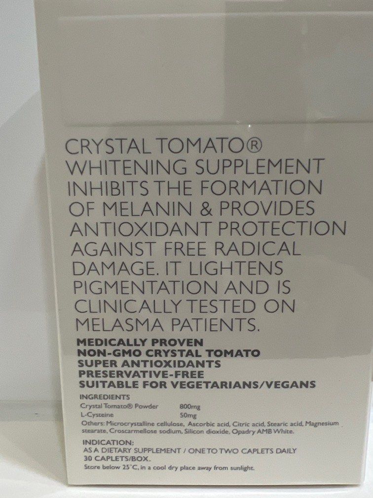 Crystal Tomato whitening supplement, Beauty & Personal Care, Face, Face ...