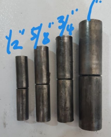 Cylindrical hinges 1/2" 5/8" 3/4" 1" (per pc) Metal Steel Door Gate ...
