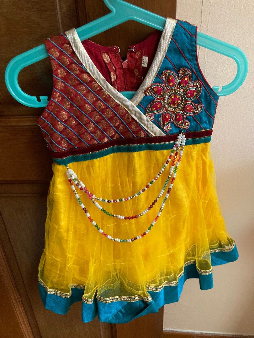 Deepavali Indian Costume, Babies & Kids, Babies & Kids Fashion on Carousell