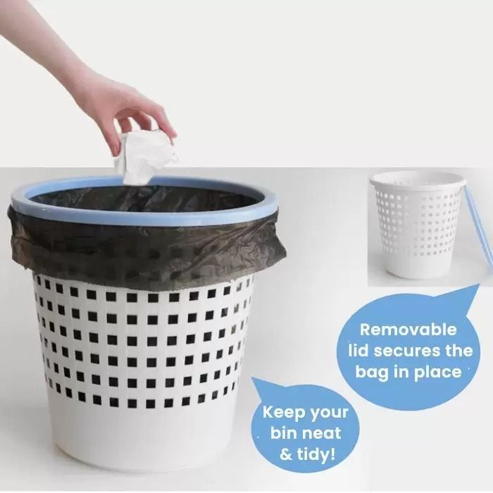 Deli Plastic Waste Bin D9554, Furniture & Home Living, Cleaning ...