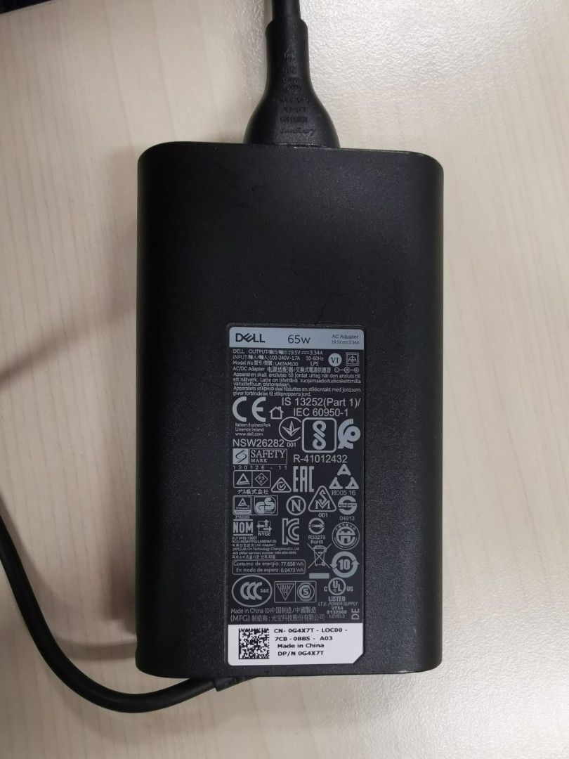 Dell Laptop Charger W Computers Tech Parts Accessories Cables Adaptors On Carousell