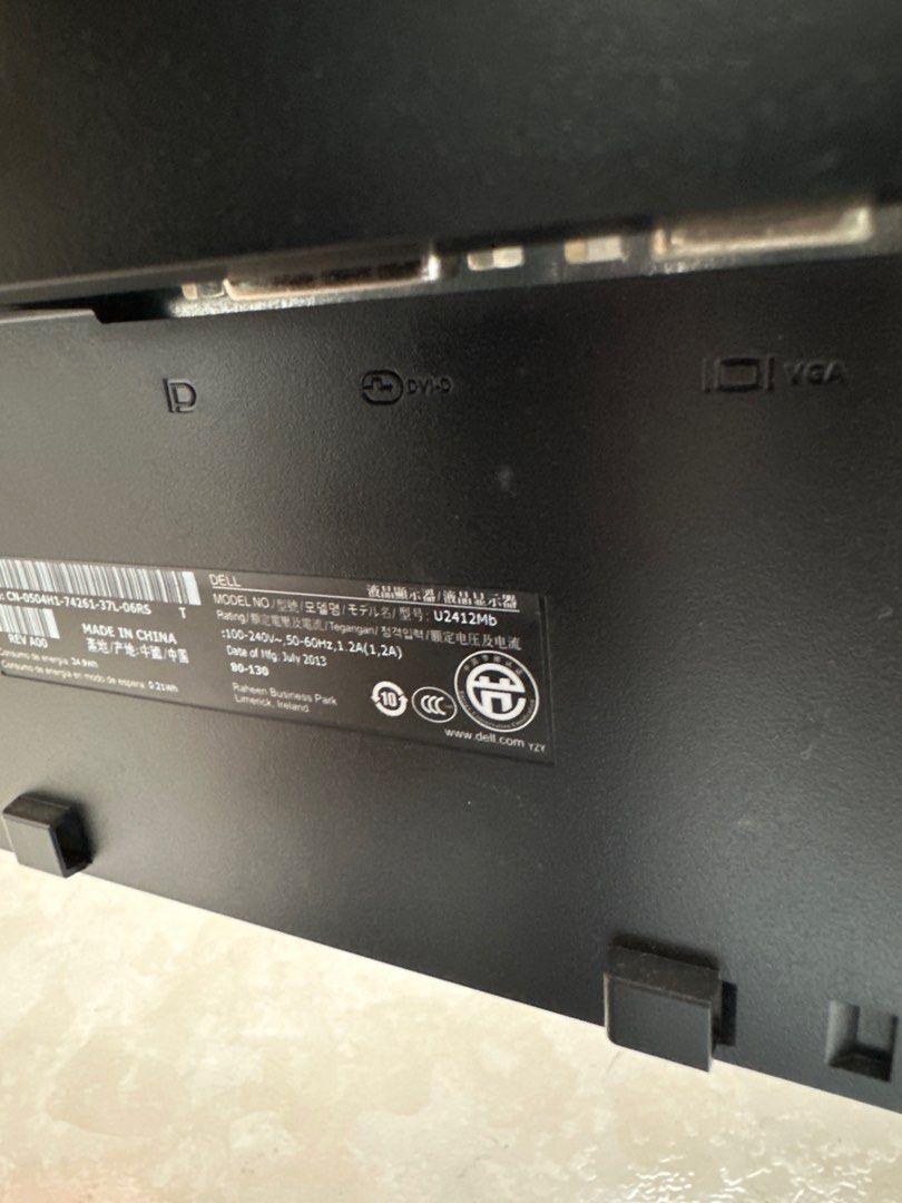 Dell UltraSharp U2412MB Black 24" 8ms Widescreen LED Backlight IPS ...