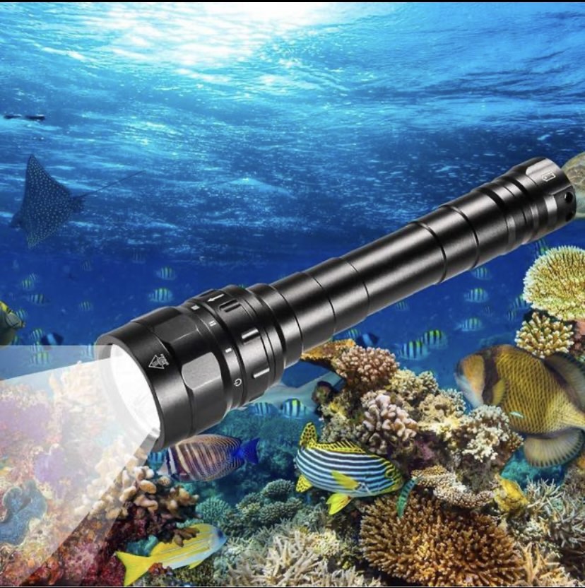 DF30 Scuba Diving Light 18650 LED Flashlight Powerful 3100lm Triple ...