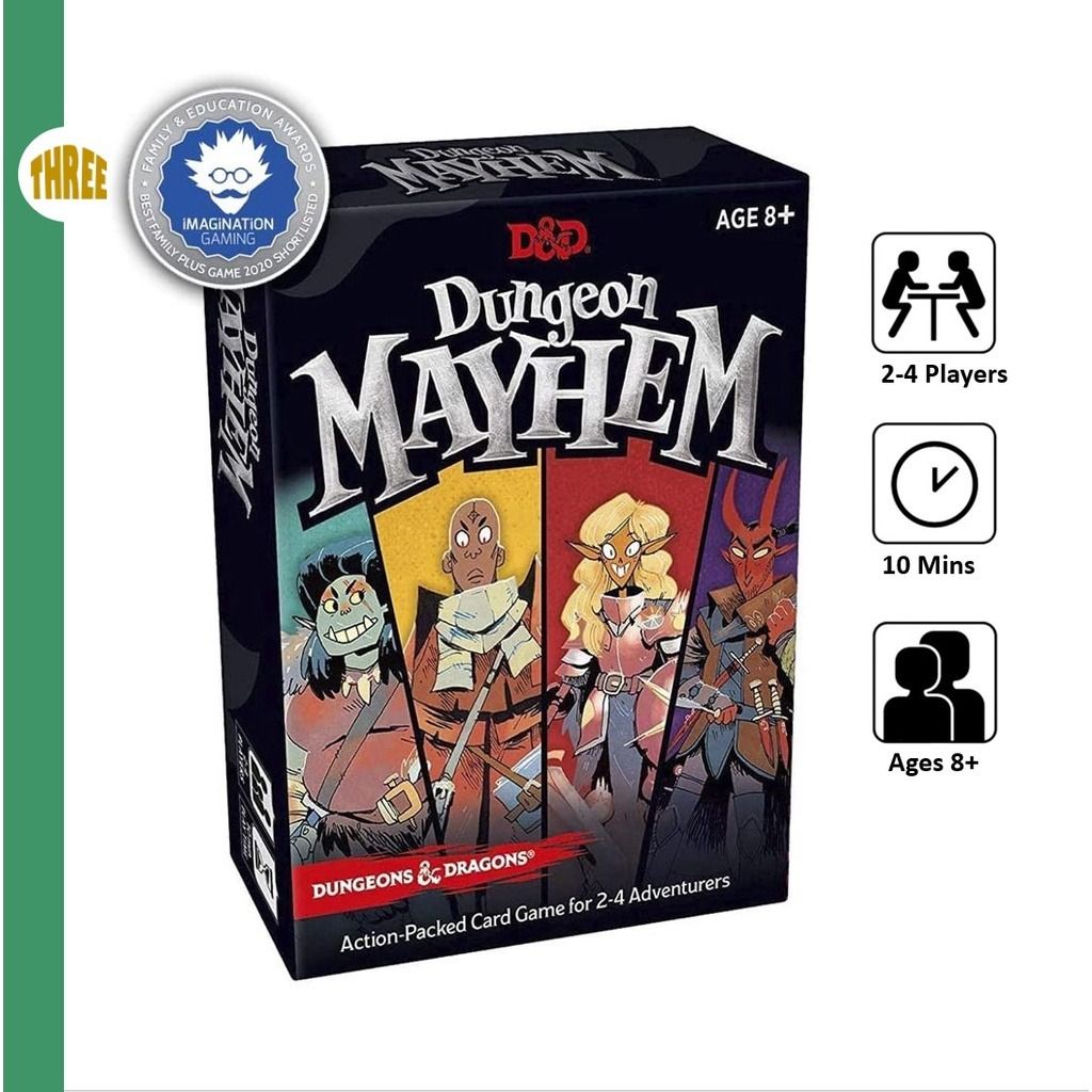 Dungeon Mayhem Dungeons & Dragons Card Game Family Game Board Game ...