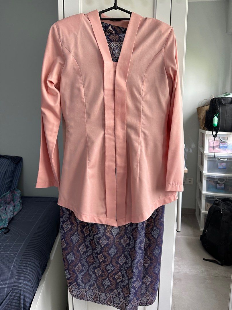 Dusty Pink Kebaya, Women's Fashion, Muslimah Fashion, Baju Kurung ...