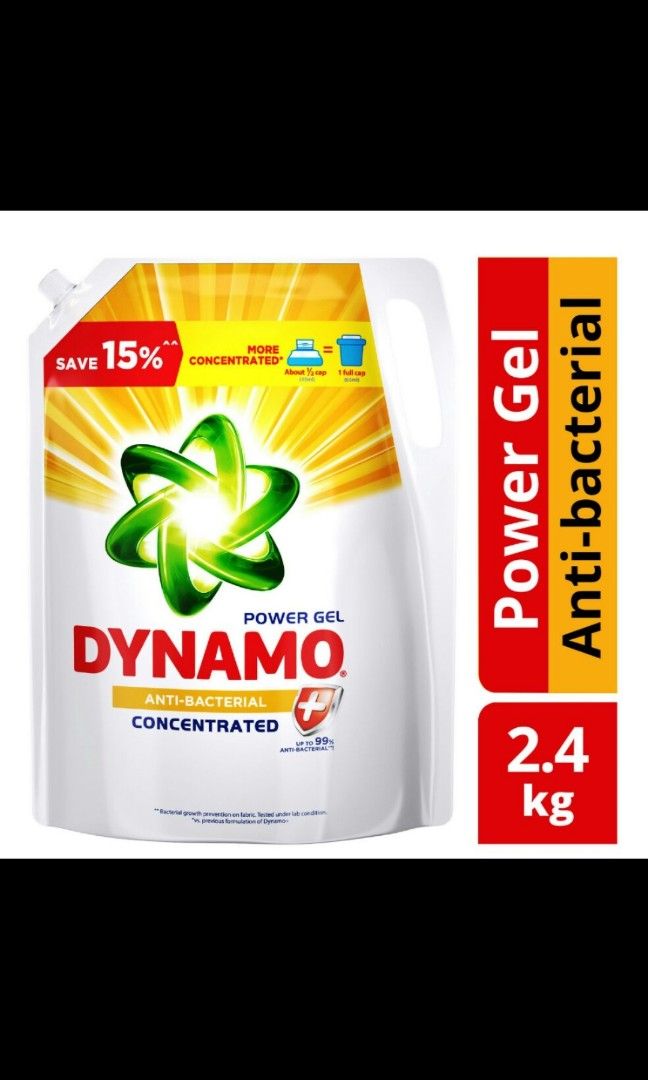 Dynamo Power Gel Laundary detergent Refill- Anti Bacterial 2.4 kg ...