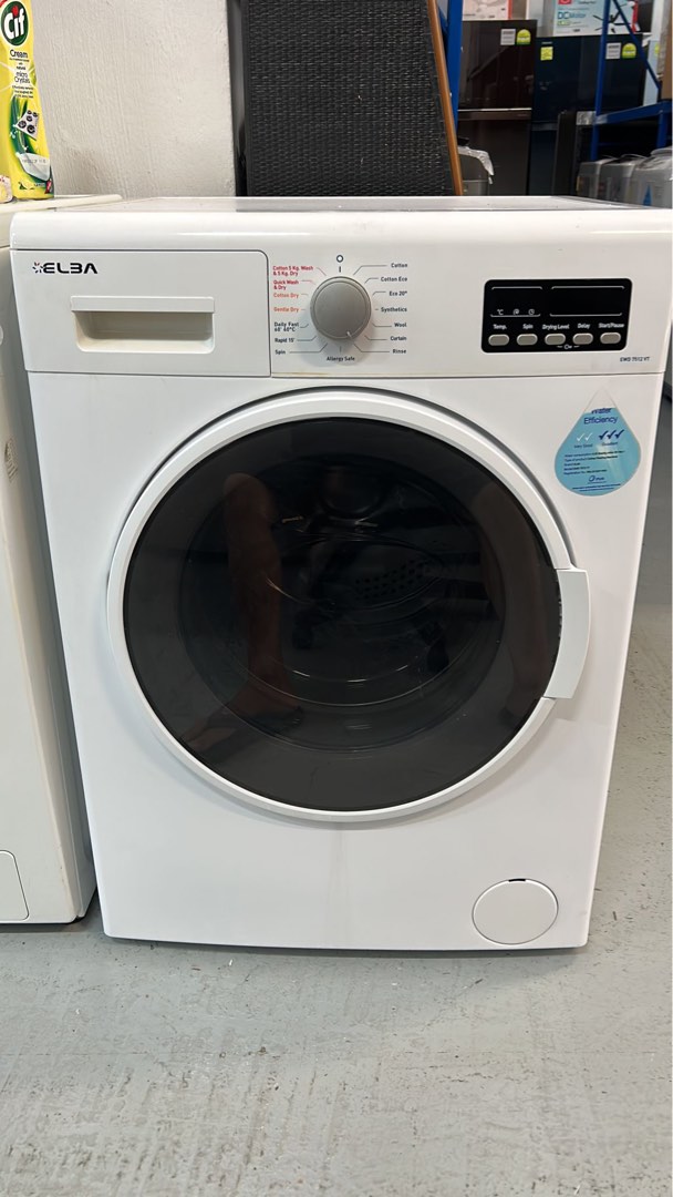 ELBA 7kg/5kg Washer n Dryer Model No.EWD 7512, TV & Home Appliances ...