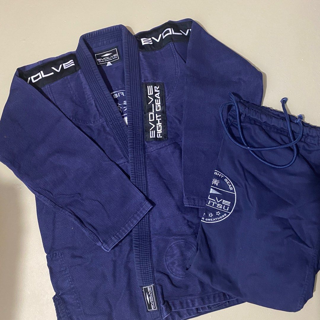 EVOLVE FIGHT GEAR NAVY BLUE GI A2 SIZE, Men's Fashion, Activewear on ...