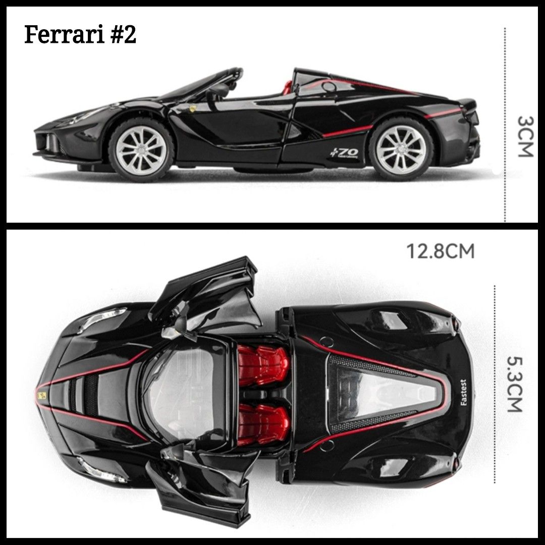 Ferrari Car with Sound and Lighting Figurines Cake Topper, Hobbies ...
