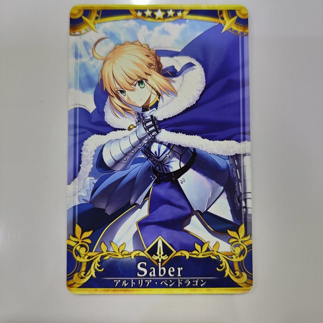 Fgo Artoria card (Fate Grand Order Arcade), Hobbies & Toys ...