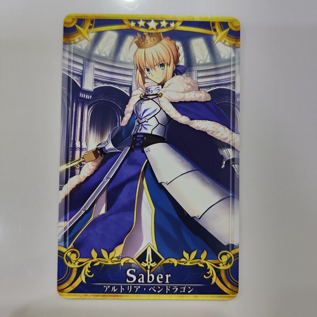 Fgo Artoria card (Fate Grand Order Arcade), Hobbies & Toys ...