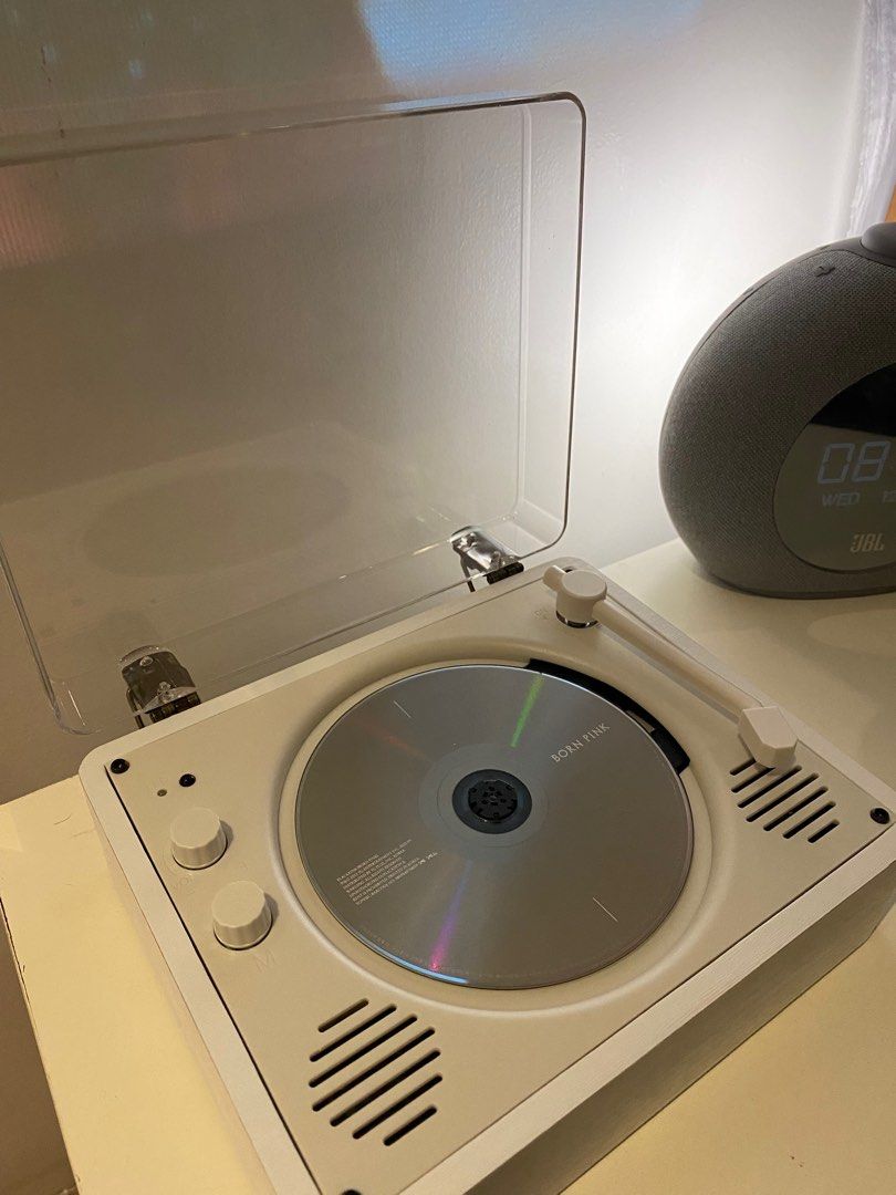 Retro CD Player and Bluetooth Portable Turntable, Audio, Portable Music ...