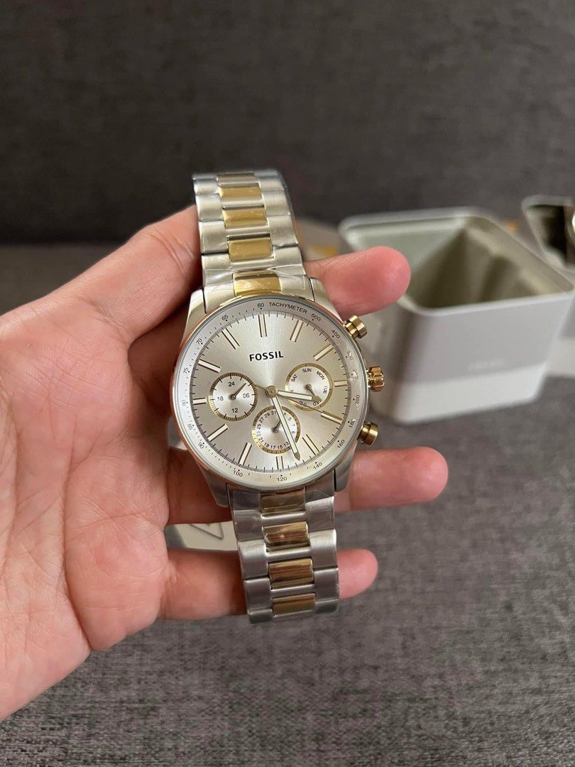 Fossil Sullivan Multifunction Two-Tone Stainless Steel Watch BQ2693, Men's Fashion, Watches ...