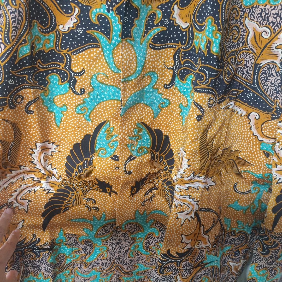SOLD batik sutra batik custom Kemeja Batik Lengan Panjang batik kris ...
