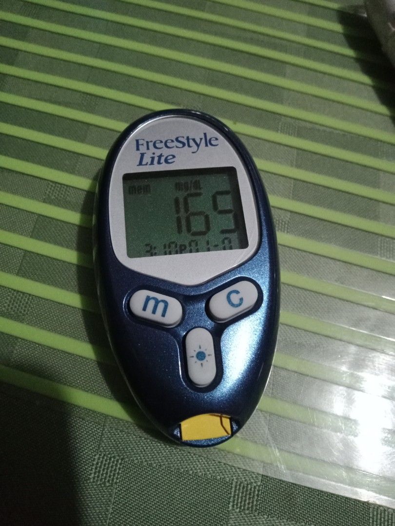 Freestyle Lite Blood Sugar Glucose Glucometer Monitoring System, Health ...