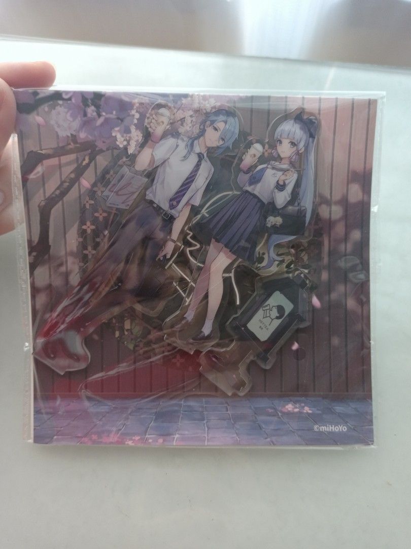 Genshin Impact Heytea Collab Ayaka Ayato Stand, Hobbies & Toys, Memorabilia & Collectibles, J ...