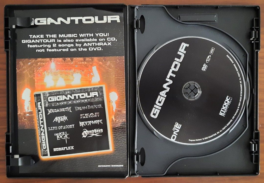 Gigantour DVD, Hobbies & Toys, Music & Media, CDs & DVDs on Carousell