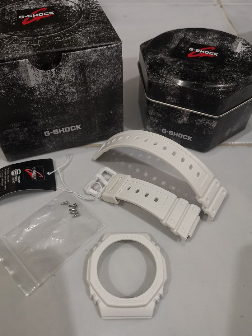 Gshock GA-2100 Accessories, Spare Part Jam, Band & Bezel, Tali Getah ...