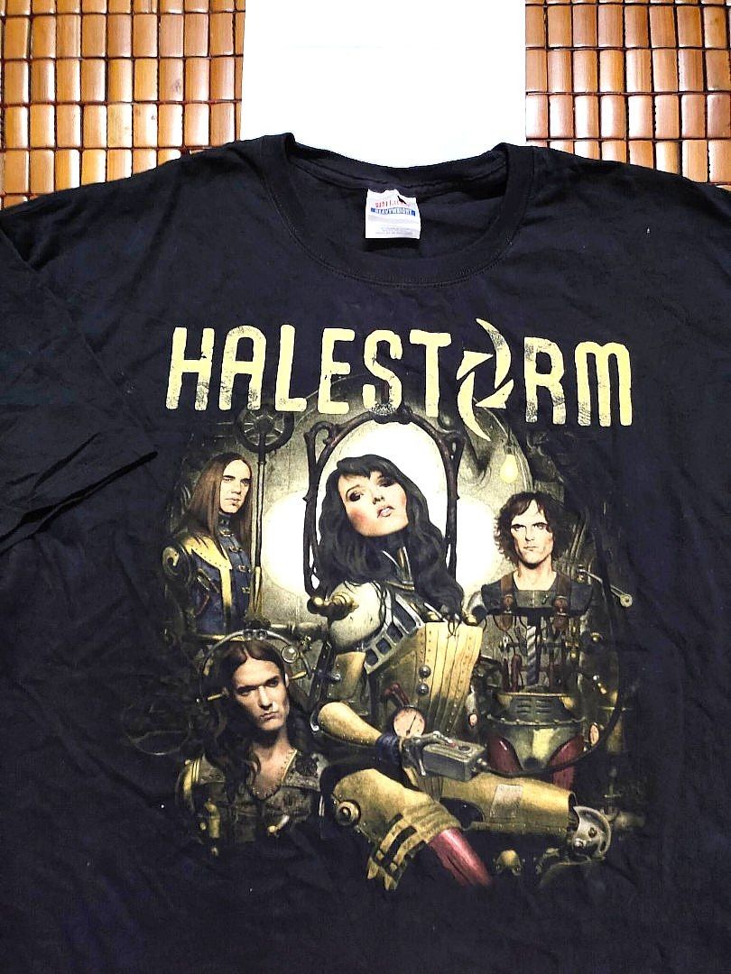 HALESTORM AMERICAN ROCK BAND SHIRT, Men's Fashion, Tops & Sets, Tshirts ...