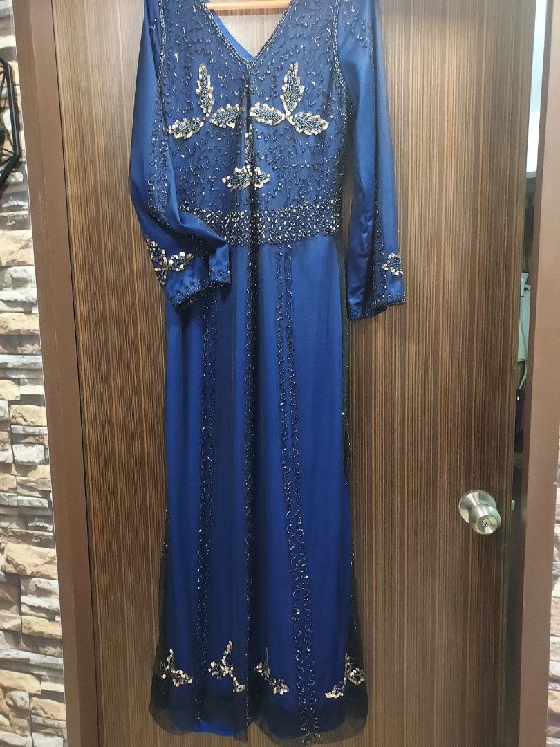 Hari Raya Long Dress, Women's Fashion, Muslimah Fashion, Dresses on ...