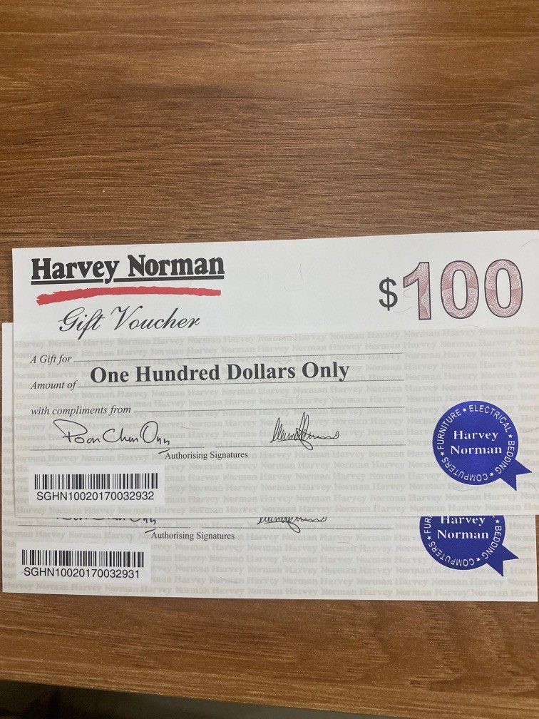 Harvey normal voucher, Tickets & Vouchers, Vouchers on Carousell