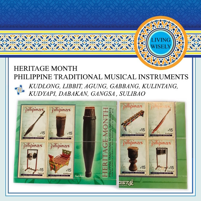 Heritage Month Philippine Traditional Musical Instruments Stamp Sheet ...