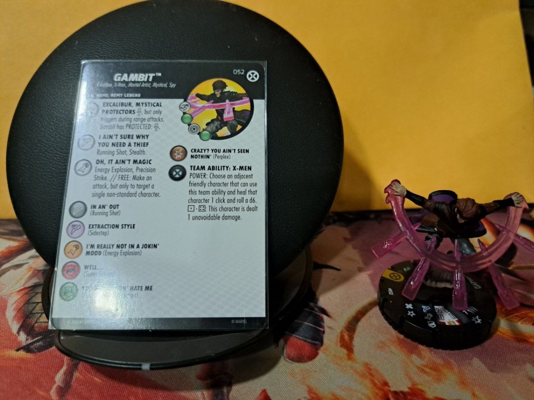 HEROCLIX GAMBIT 052, Hobbies & Toys, Toys & Games on Carousell