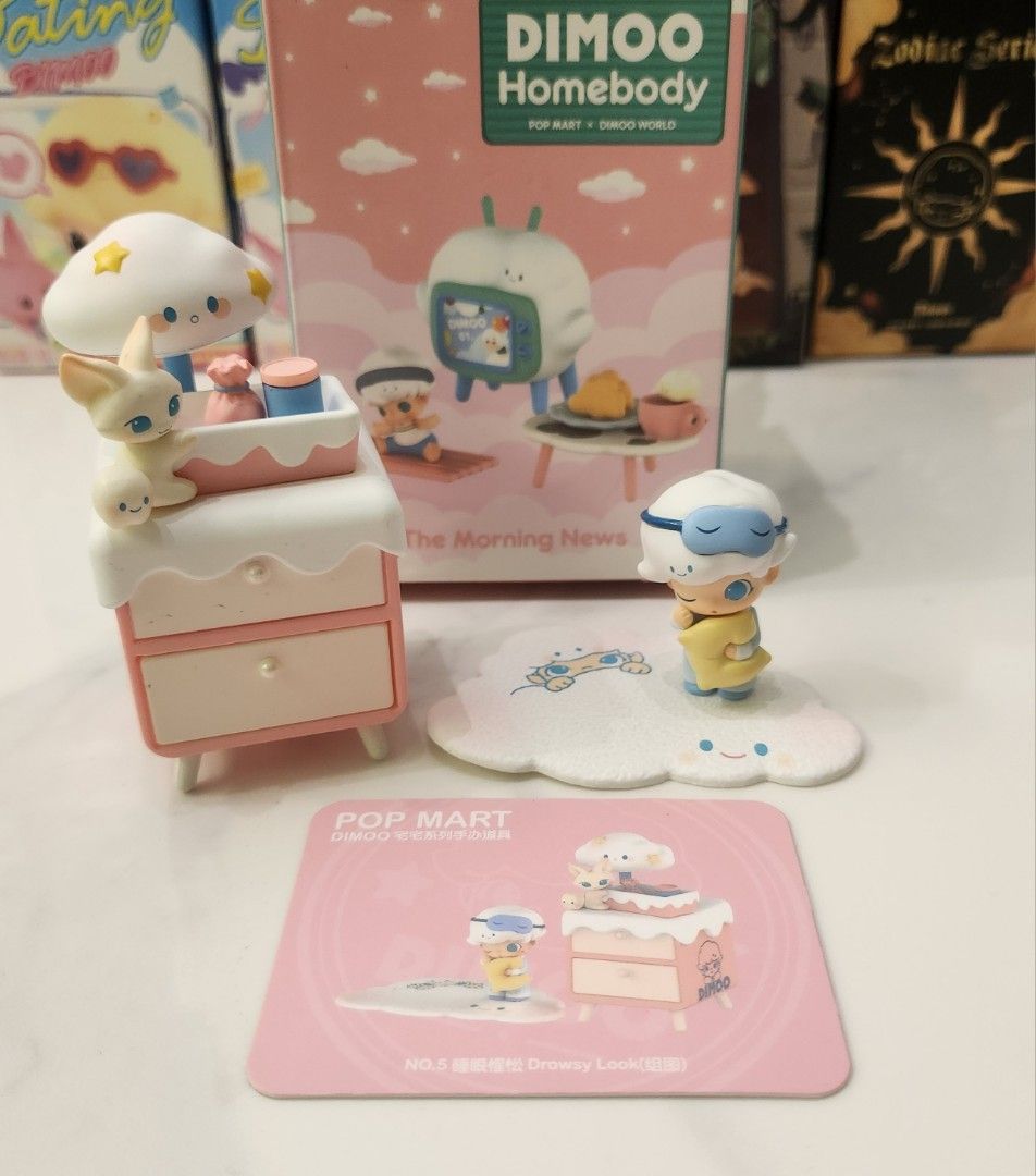 Homebody dimoo drowsy popmart, Hobbies & Toys, Toys & Games on Carousell