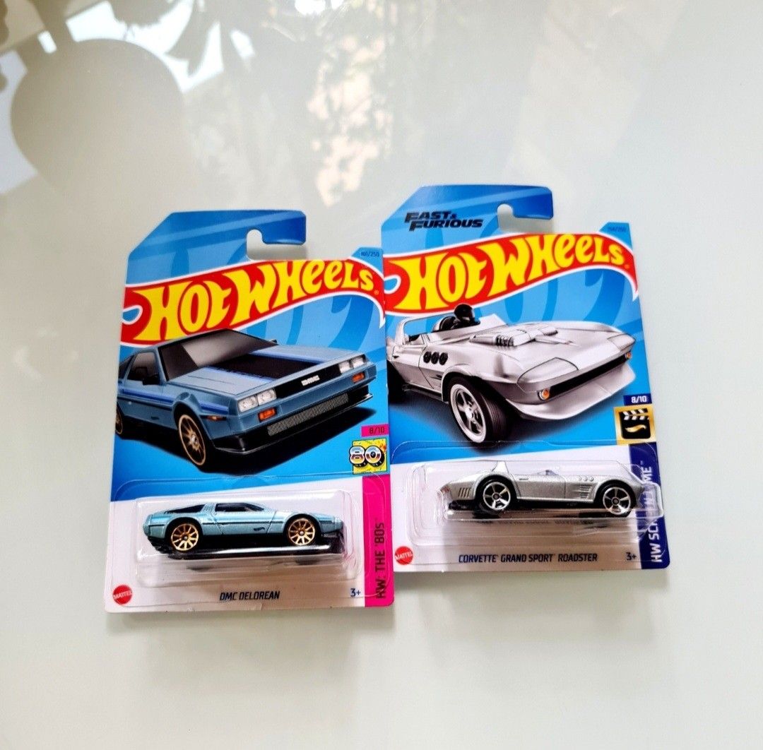 Hot Wheels Fast & Furious Corvette Grand Sport Roadster, DMC Delorean ...