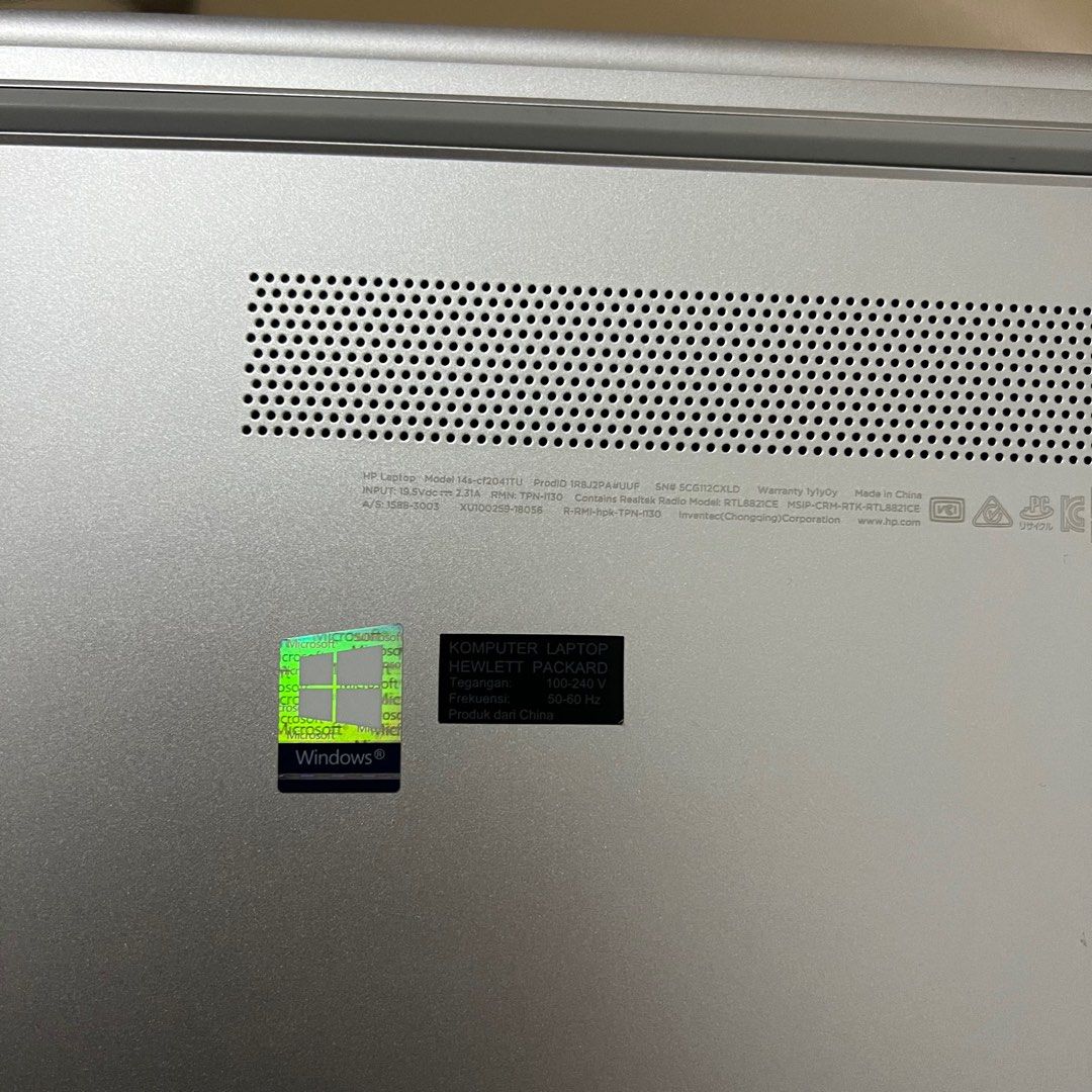 HP 14s-CF2041TU Laptop, Computers & Tech, Laptops & Notebooks on Carousell