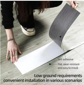 ICON 3D vinyl Floor sticker ( 91.44* 15.24cm) self adhesive PVC tiles ...