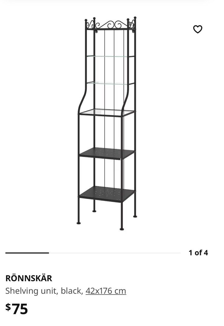 IKEA Ronnskar shelves / rack, Furniture & Home Living, Furniture ...