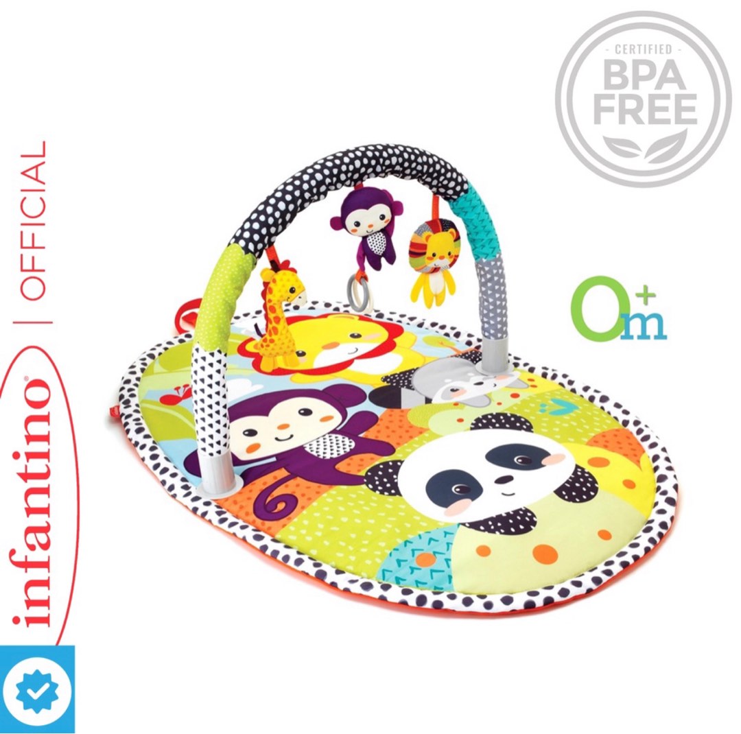 Infantino Explore & Store Activity Gym - Jungle Friends, Babies & Kids ...