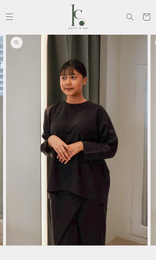 Katt & Co Mona Pareo Set in Black, Women's Fashion, Muslimah Fashion, Baju Kurung & sets on ...