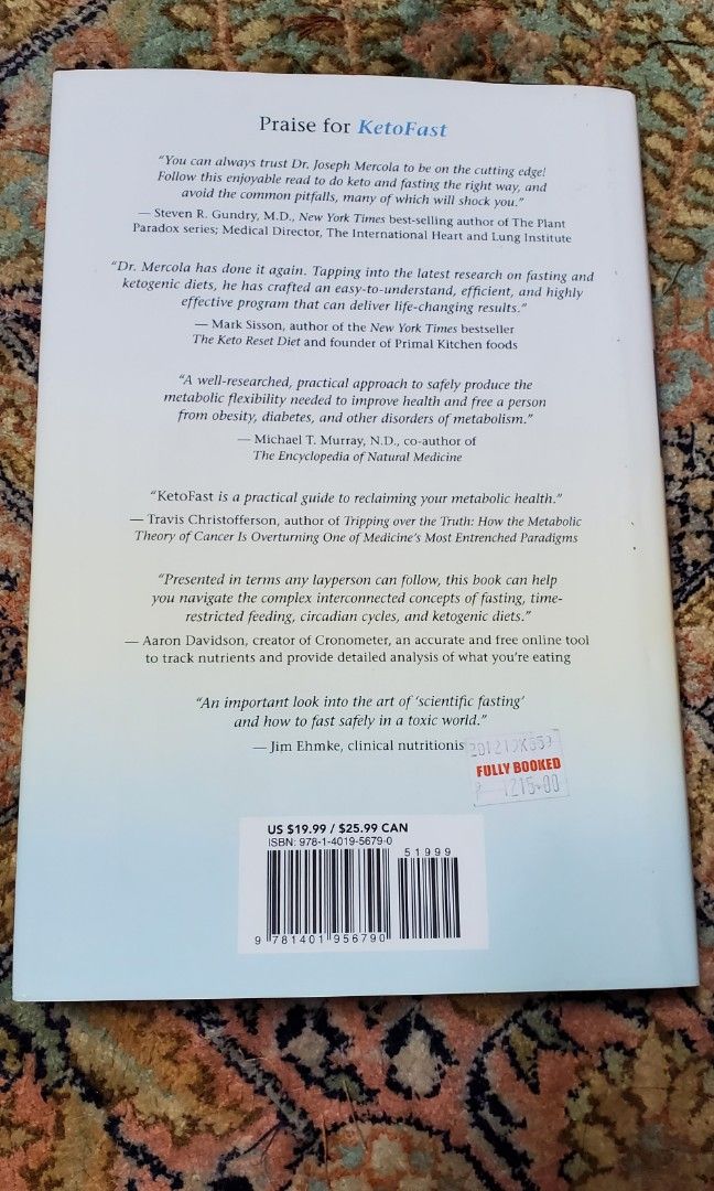 Ketofast by Dr. Joseph Mercola, Hobbies & Toys, Books & Magazines ...