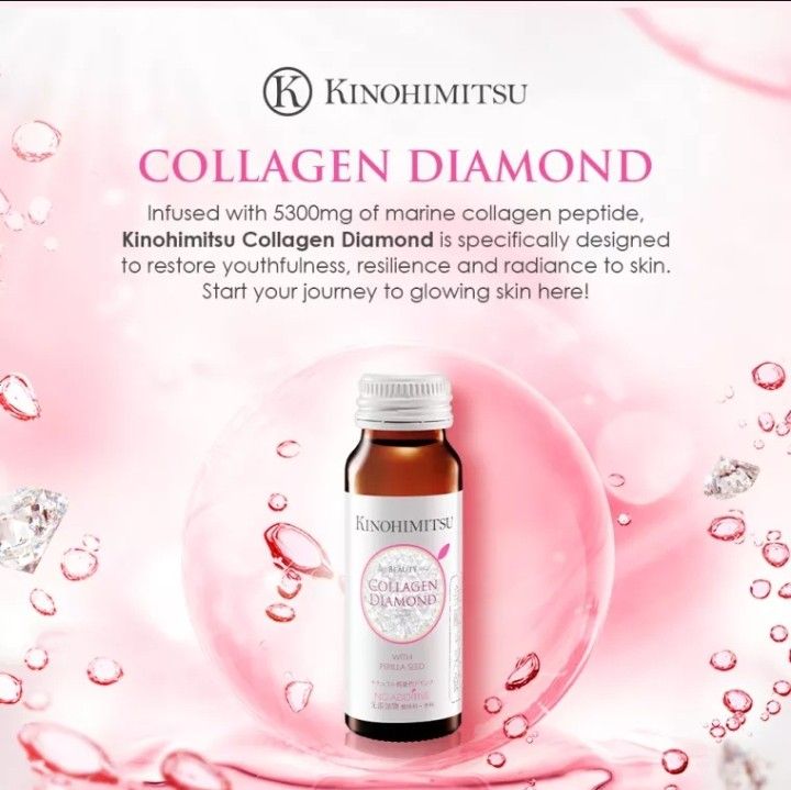 Kinohimitsu Collagen Diamond 16 bottles/ Expiry 2025 Nov, Health ...