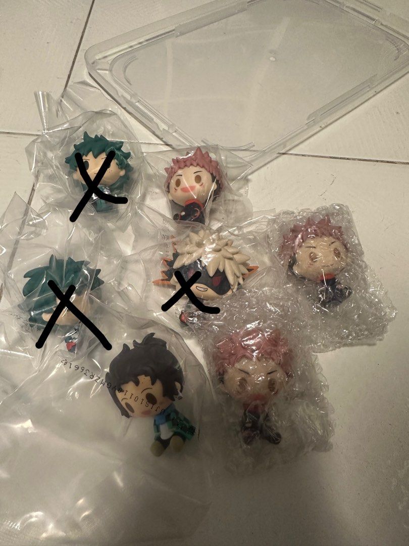 Kuji mini figure MHA demon slayer JJK tanjiro midoriya bakugo itadori ...