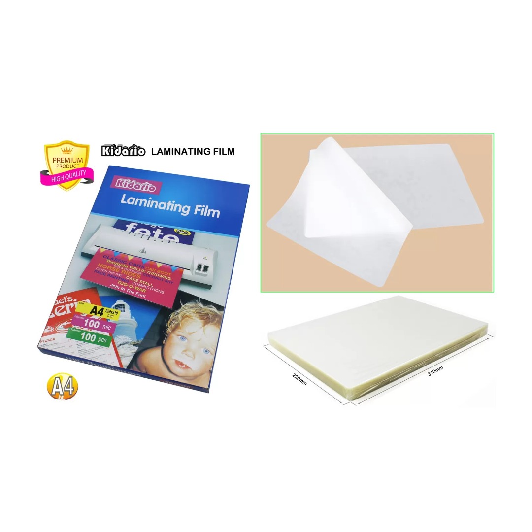 Lamination Pocket 100mic 100pcs/box A4/A3, Hobbies & Toys, Stationery ...