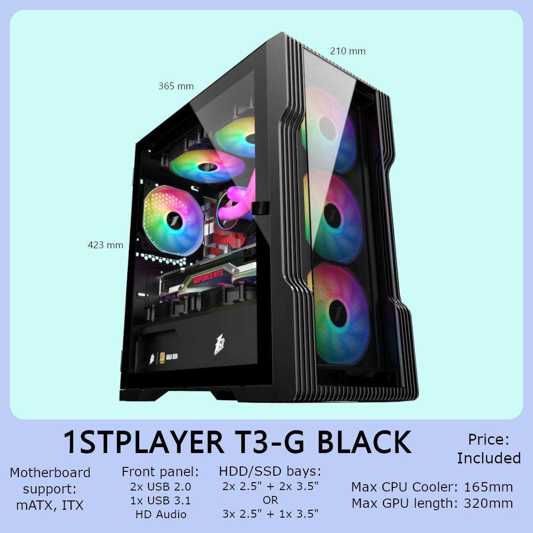 LATEST RTX 4070 12GB Ryzen 5 5600 Budget Gaming Computer PC Custom PC ...