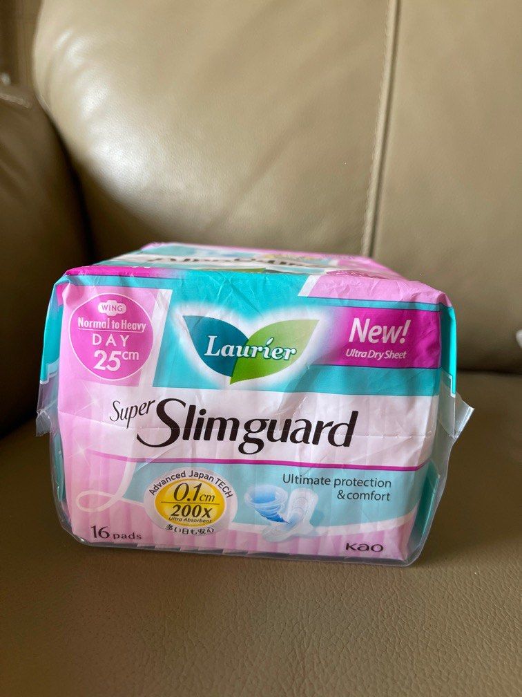 Laurier Super Slimguard Day 25cm 16 pads, Beauty & Personal Care ...